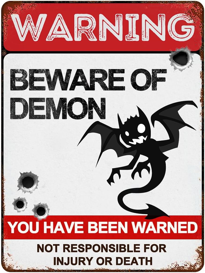 Beware of Rooster Signs 12"x16", Vintage Metal Warning Signs About ...