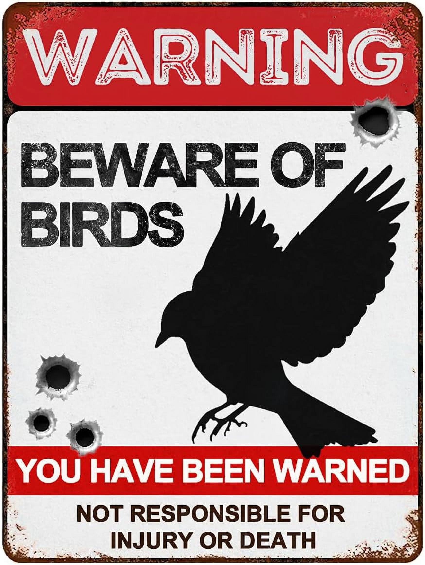 Beware of Rooster Signs 12"x16", Vintage Metal Warning Signs About ...