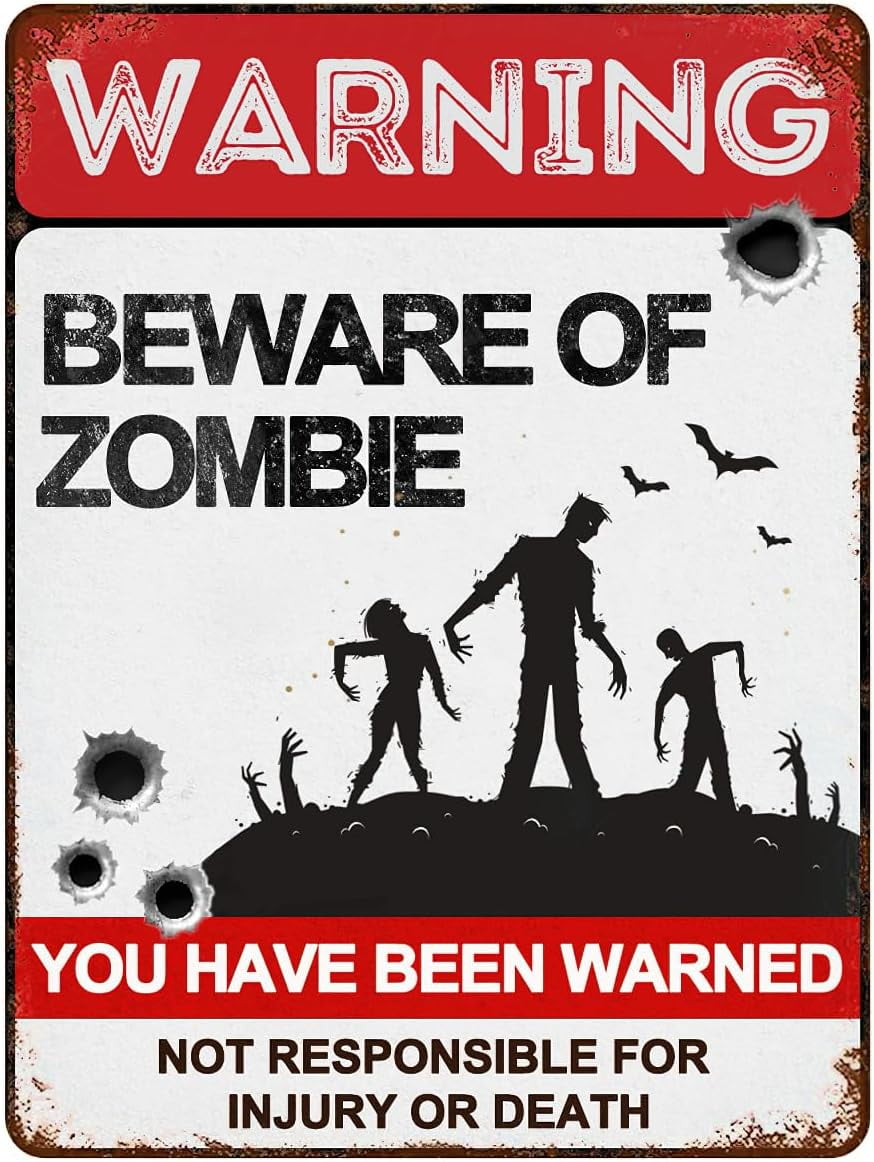 Beware of Rooster Signs 12"x16", Vintage Metal Warning Signs About ...