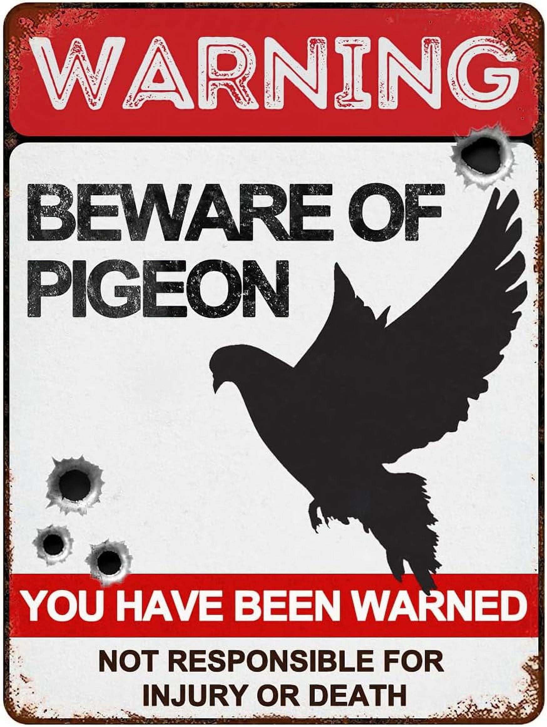 Beware of Rooster Signs 12"x16", Vintage Metal Warning Signs About ...