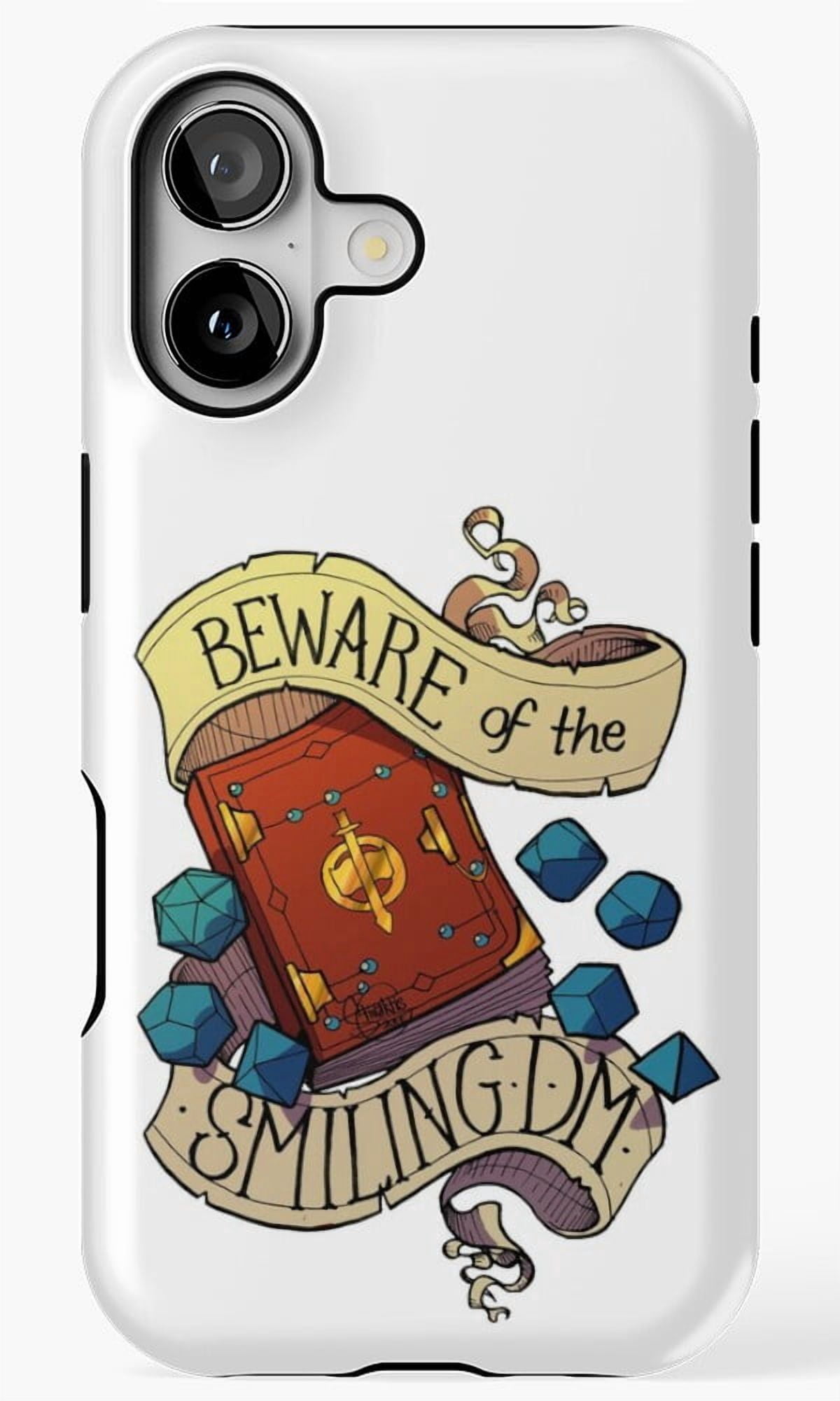 Beware of Smiling Dungeon Master Art Phone Case for iPhone 17 16 15 14 ...
