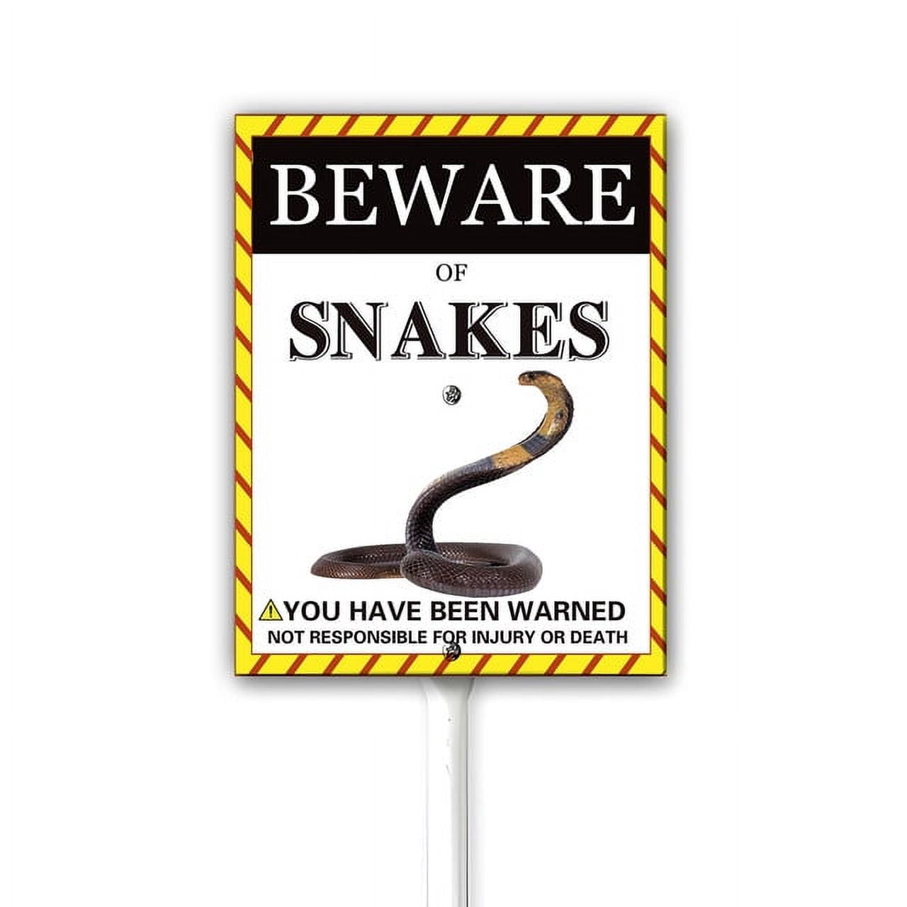 Beware of Snakes Animals Warning Sign for Garden Lawn Decor Funny Yard ...