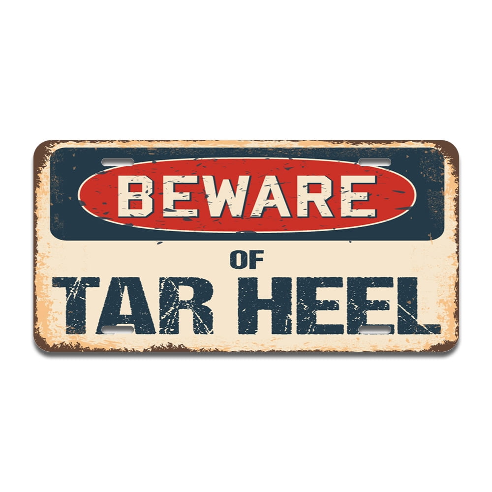 Beware of Tar Heel Aluminum License Plate| License Plate 12" X 6" Fits ...