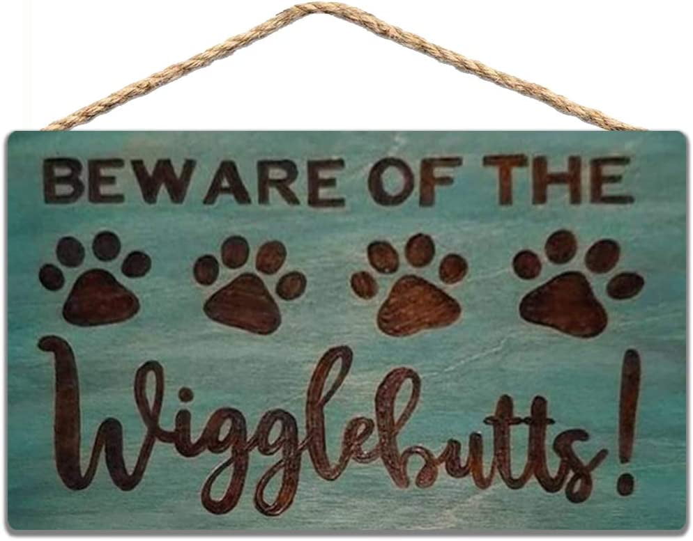 Beware of The Wiggle Butts Sign Front Door Dog Sign Housewarming Gift ...
