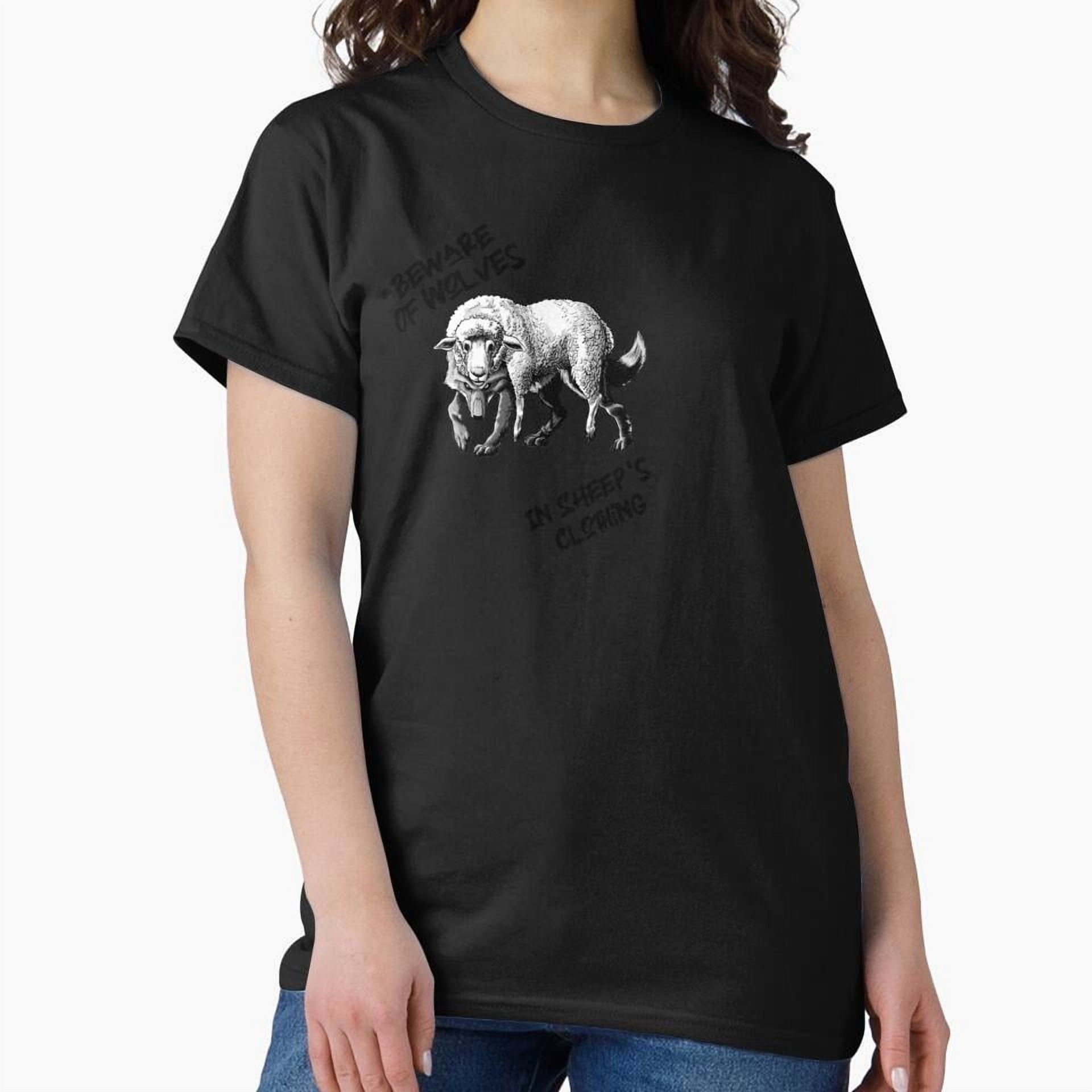 Beware of Wolves in Sheep's Clothing Funny H34377 T-Shirt, for Men and ...