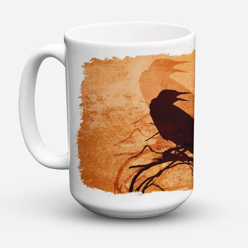 Beware of the Black Crows Halloween Coffee Mug 15 oz - Walmart.com