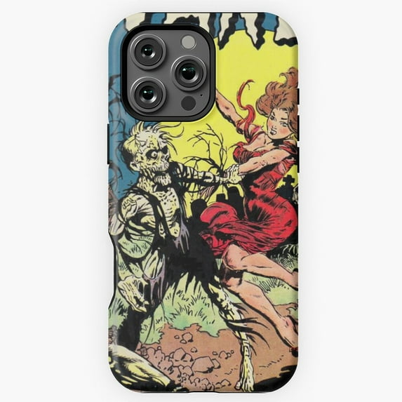 Beware the Zombies horror comic art Phone Case for iPhone 16 15 14 13 ...