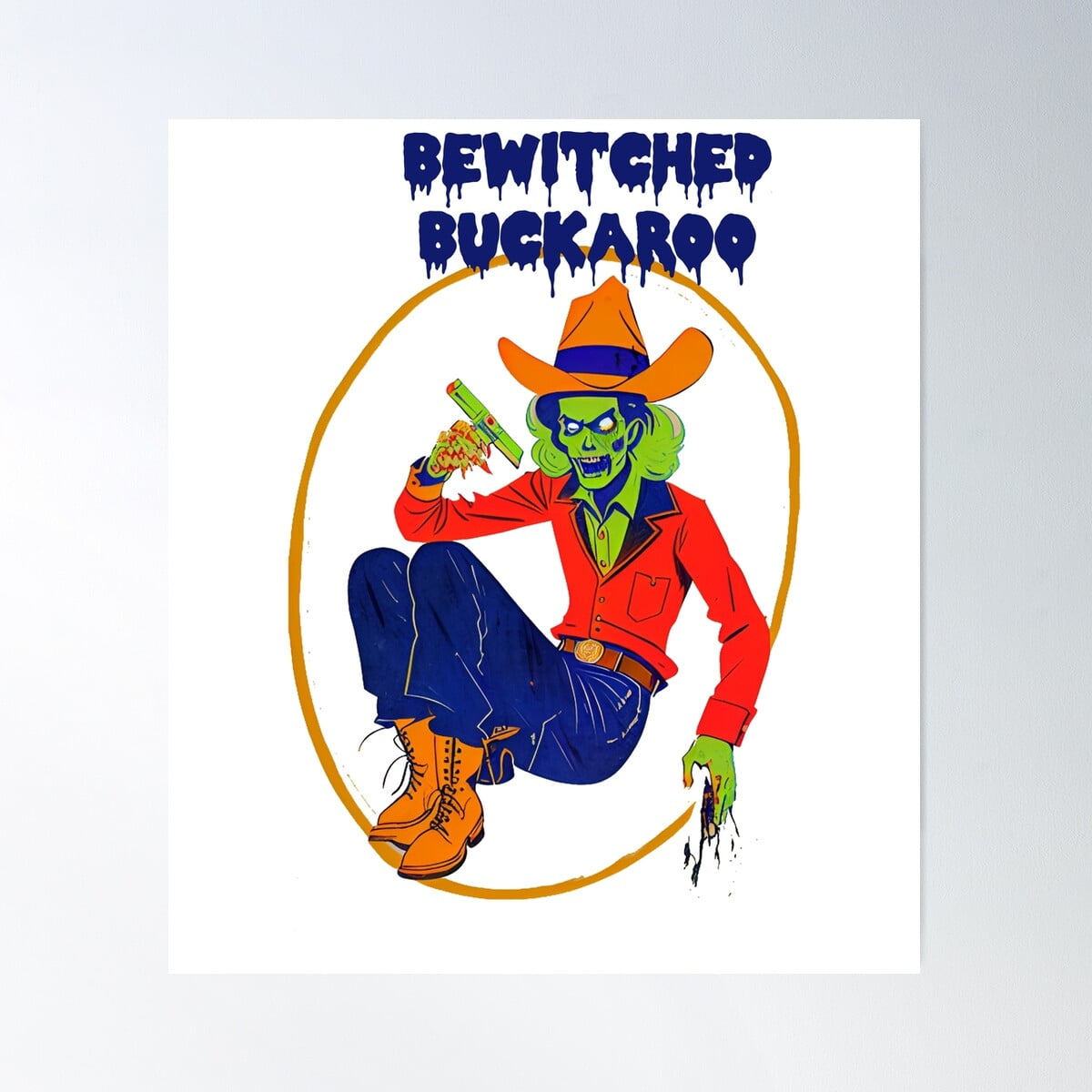 Bewitched Buckaroo. Poster Wall Art, Modern Wall Decor For Living Room ...