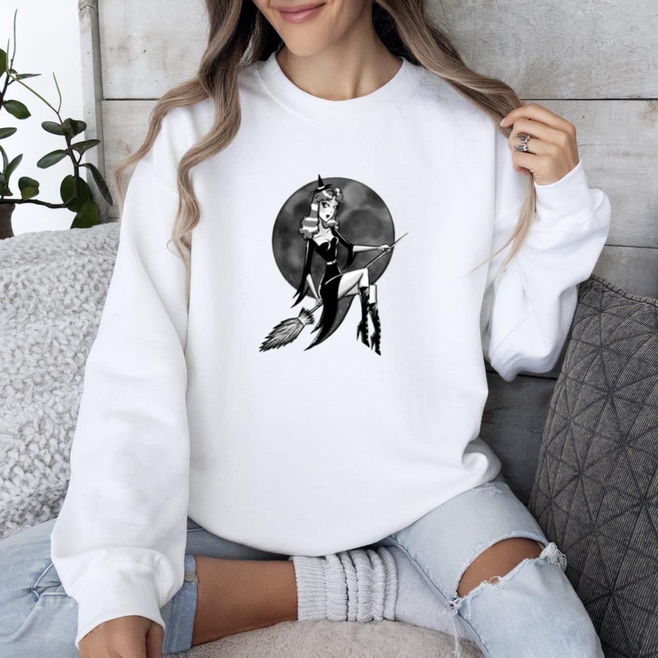 Bewitched Creepy Halloween Witch Magic Spell Themed Creepy Graphic ...