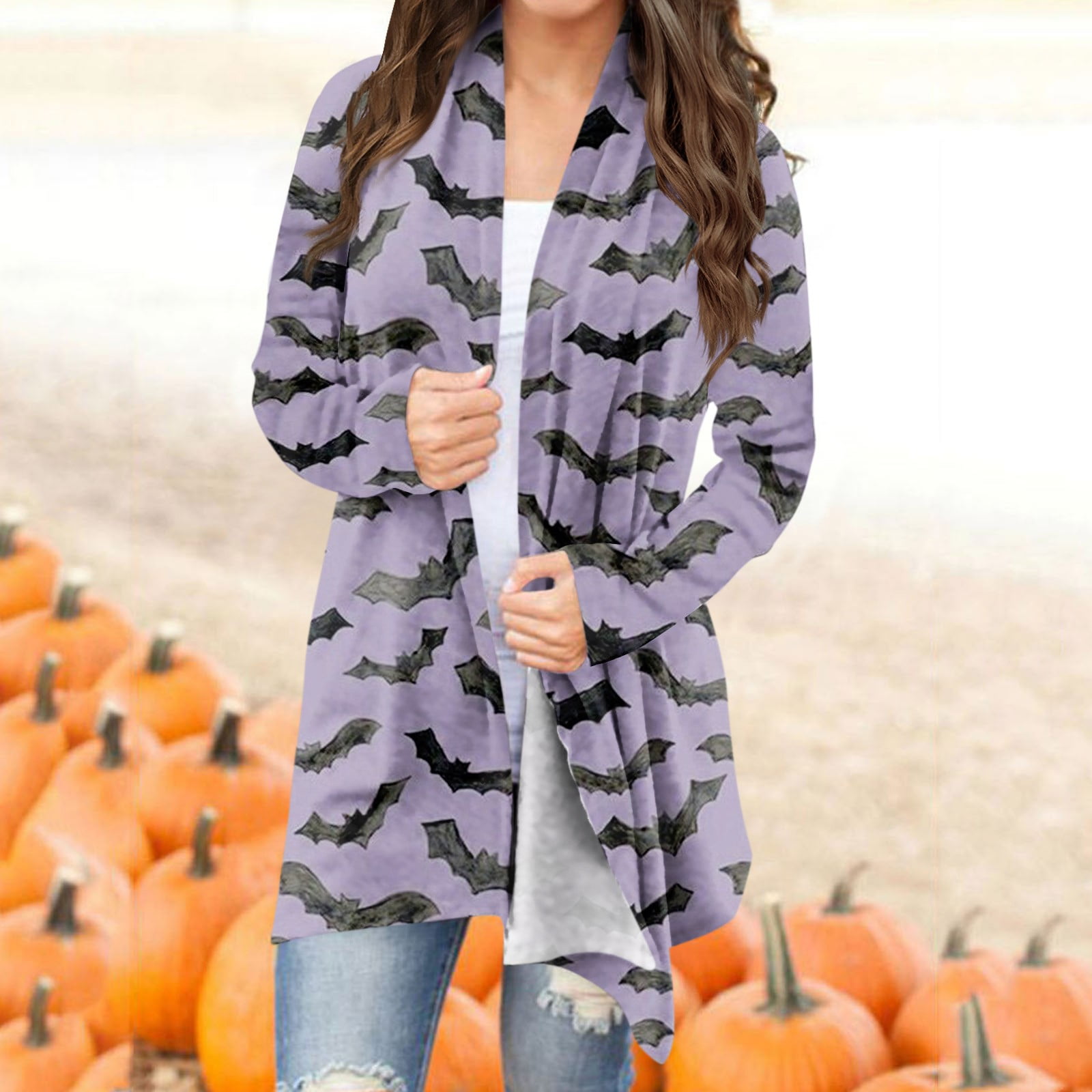 Bewitching Halloween Cardigan HIMIWAY Creepy Cool Cardigan Women'S ...