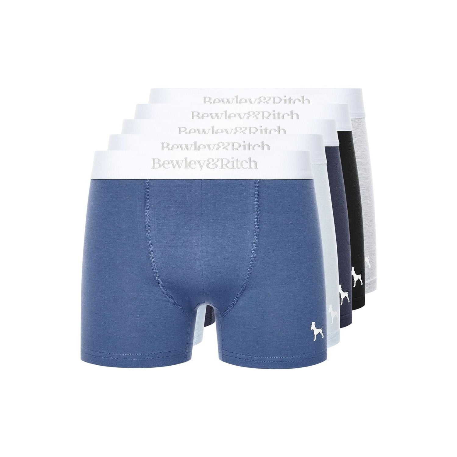 Bewley & Ritch Mens Albireo Boxer Shorts (Pack of 5) - Walmart.com