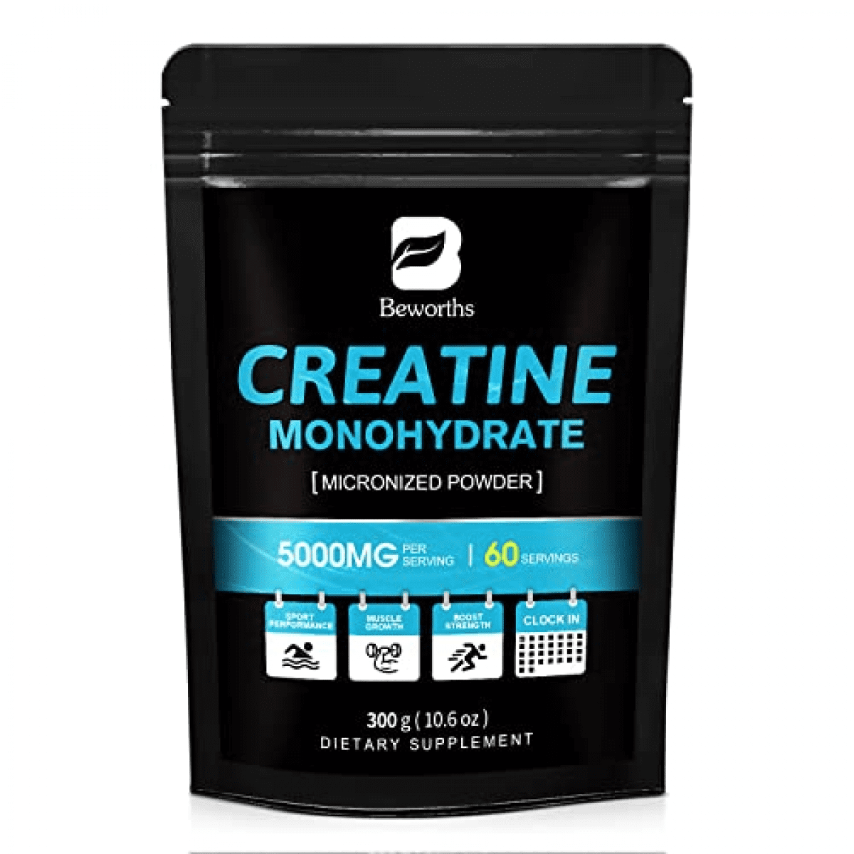 Beworths Creatine Monohydrate Powder, Micronized Creatine Workout ...