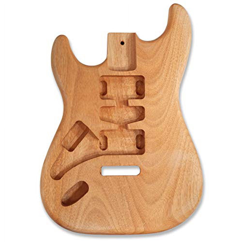 Bex Gears Left-Handed Unfinished Guitar Body Okoume Wood Made - Walmart.com