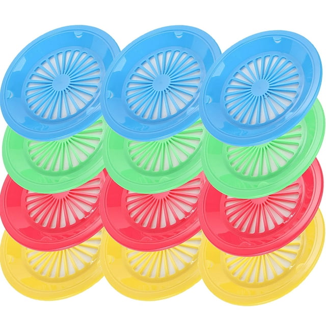 Bexikou 12 Pack 10" Plastic Paper Plate Holders for 9 Inch Paper Plates ...