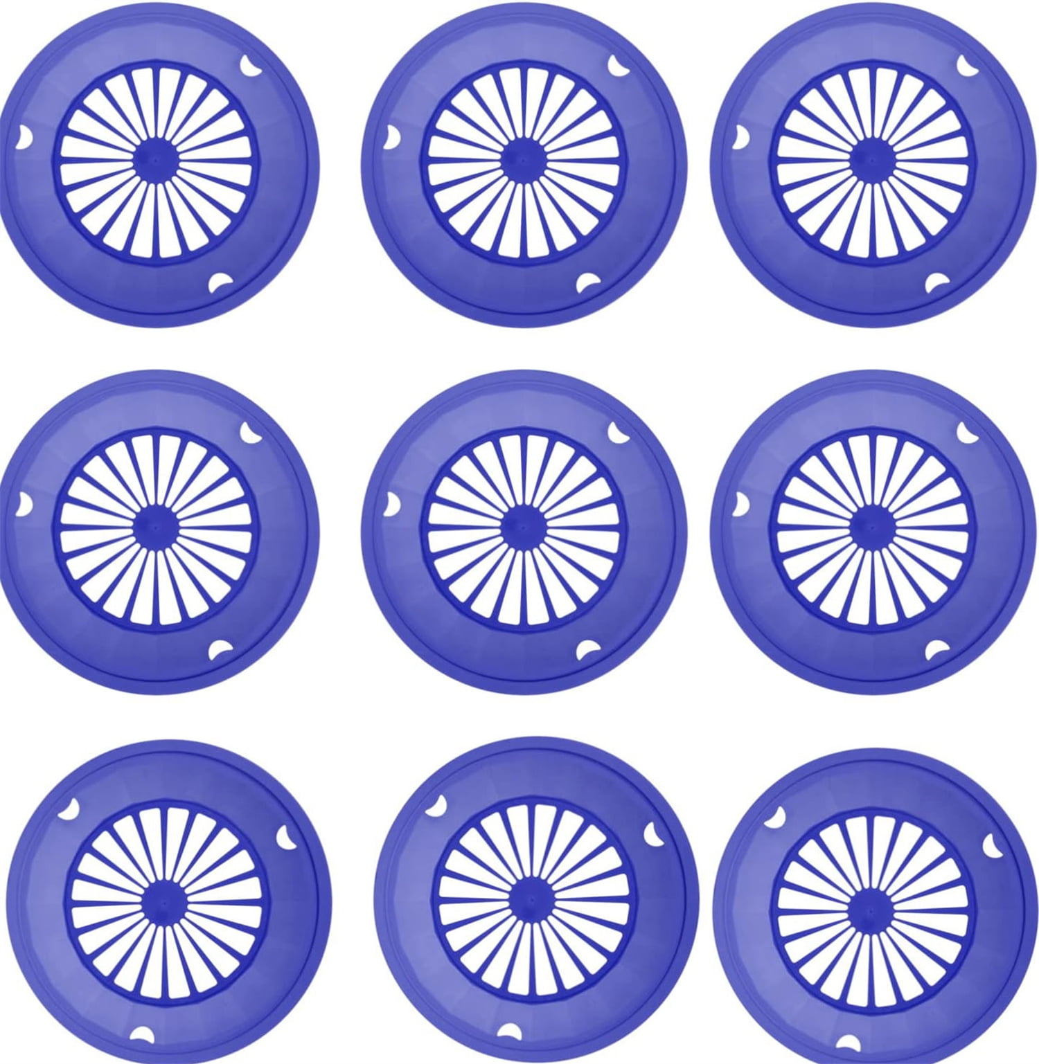 Bexikou 12 Pack Blue Paper Plate Holder,Reusable Plastic Paper Plate ...