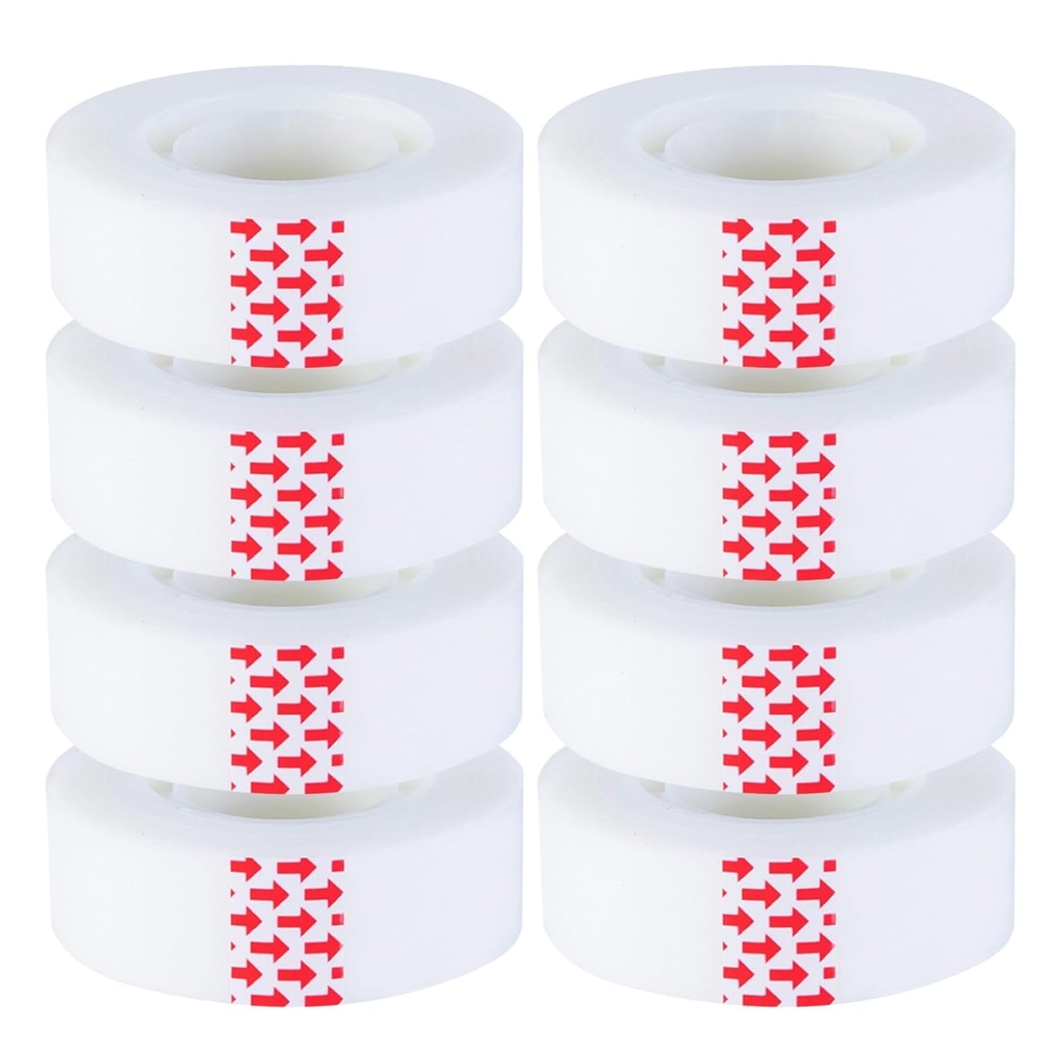 Bexikou 12 Rolls Tearable Clear Tape,Strong Sticky Translucent Tape ...