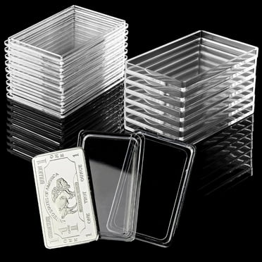 NOGIS Silver Bar Case 1 oz Silver Bar Holder Clear Acrylic Storage ...