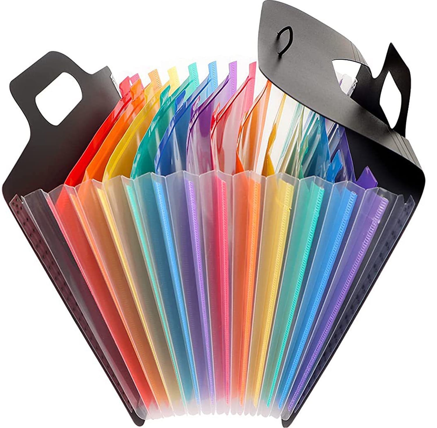 Bexikou 1Pack 13 Pockets Expanding File Folder with Handle, A4 Letter ...