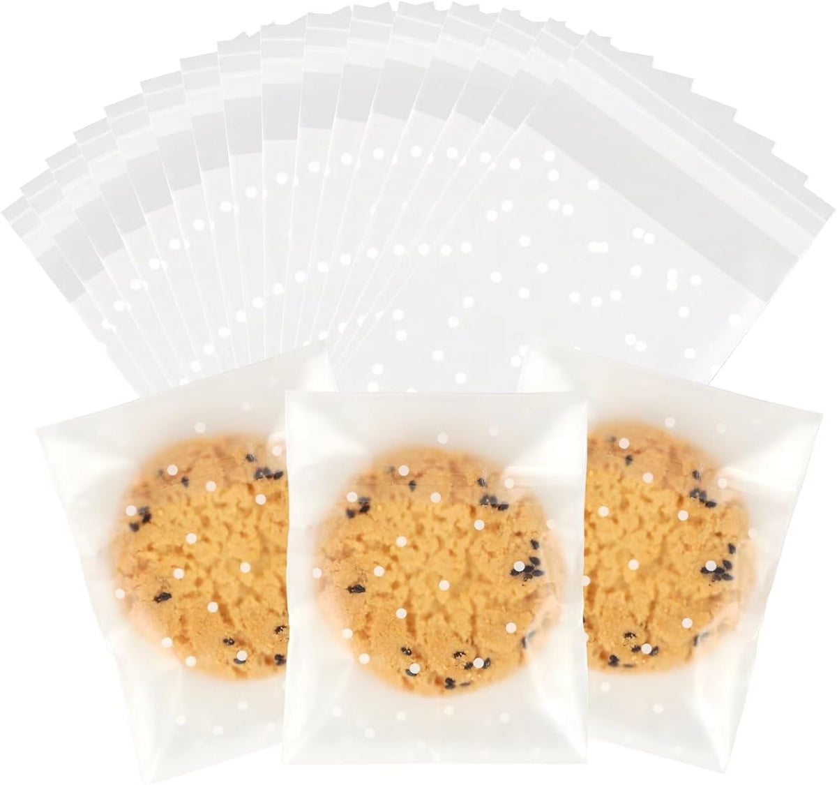 Bexikou 200 PCS Cellophane Bags- 5.5x 5.5 cm Self Adhesive Small ...