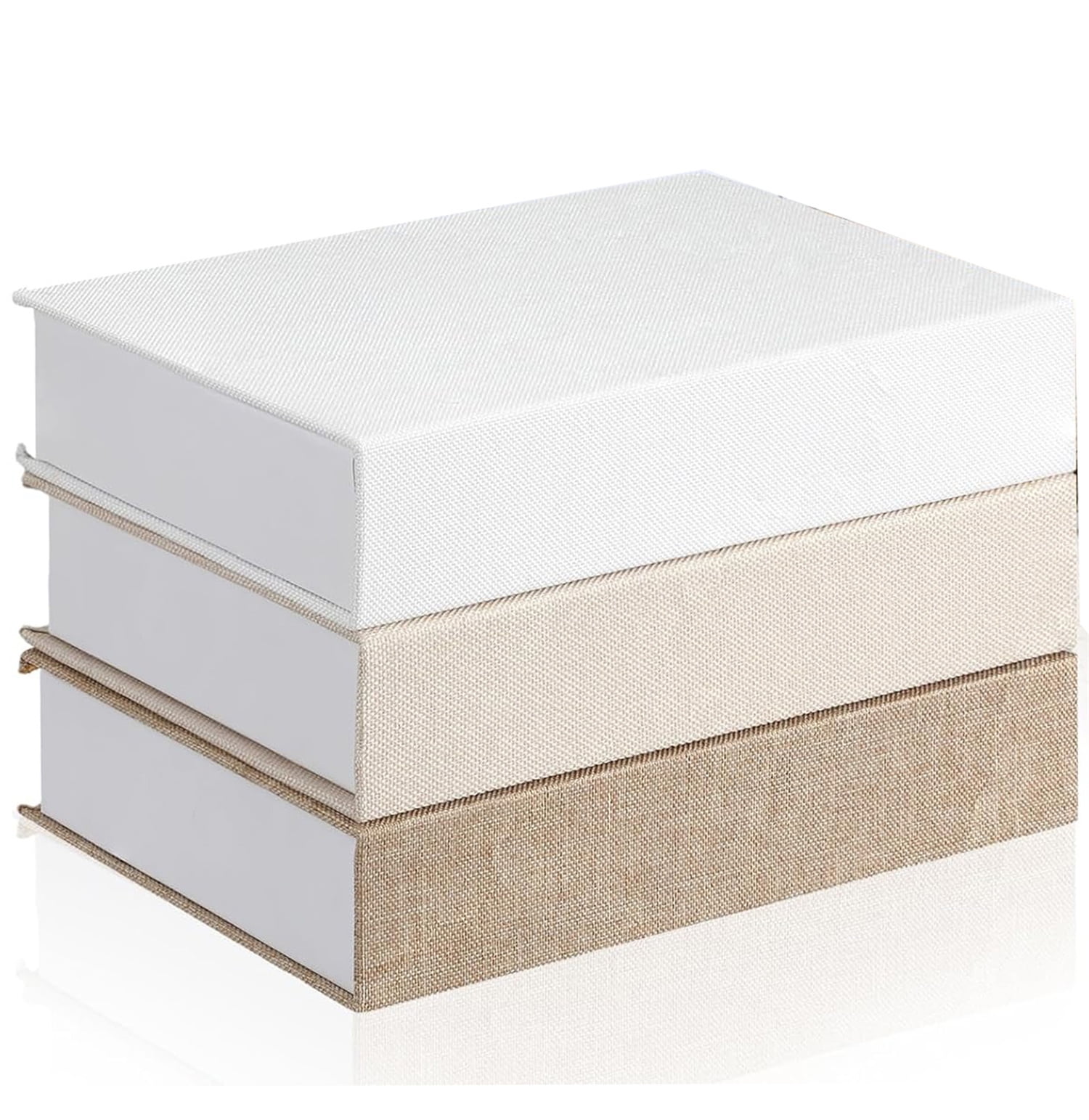 Bexikou 3 Pack Faux Books for Modern Decorative,Book Boxes Decorative ...