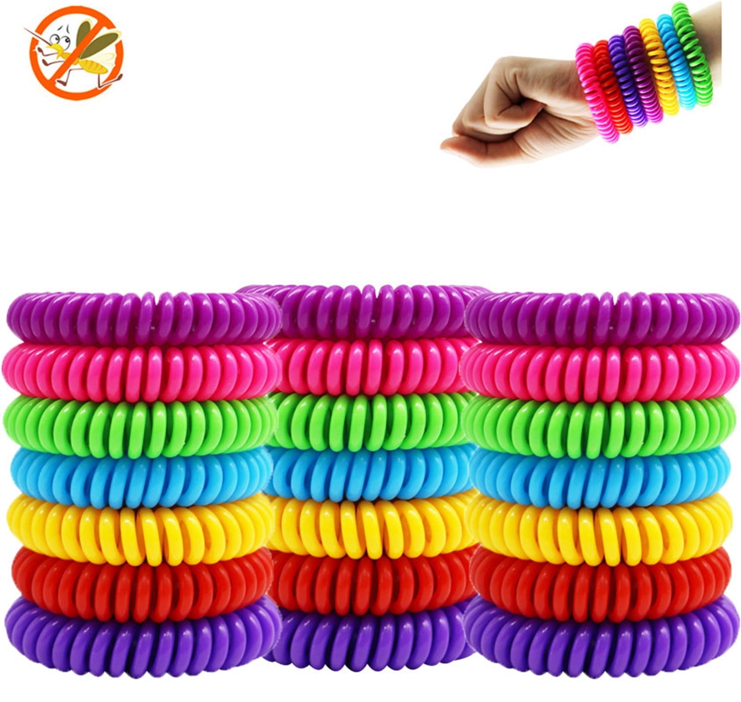 Bexikou 36 Pack Mosquito Repellent Bracelets,Anti Mosquito Bands for ...