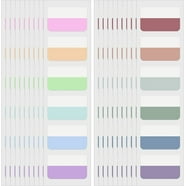 1600 Pcs Sticky Book Tabs, 60 Colors Morandi Book Tabs, Transparent ...