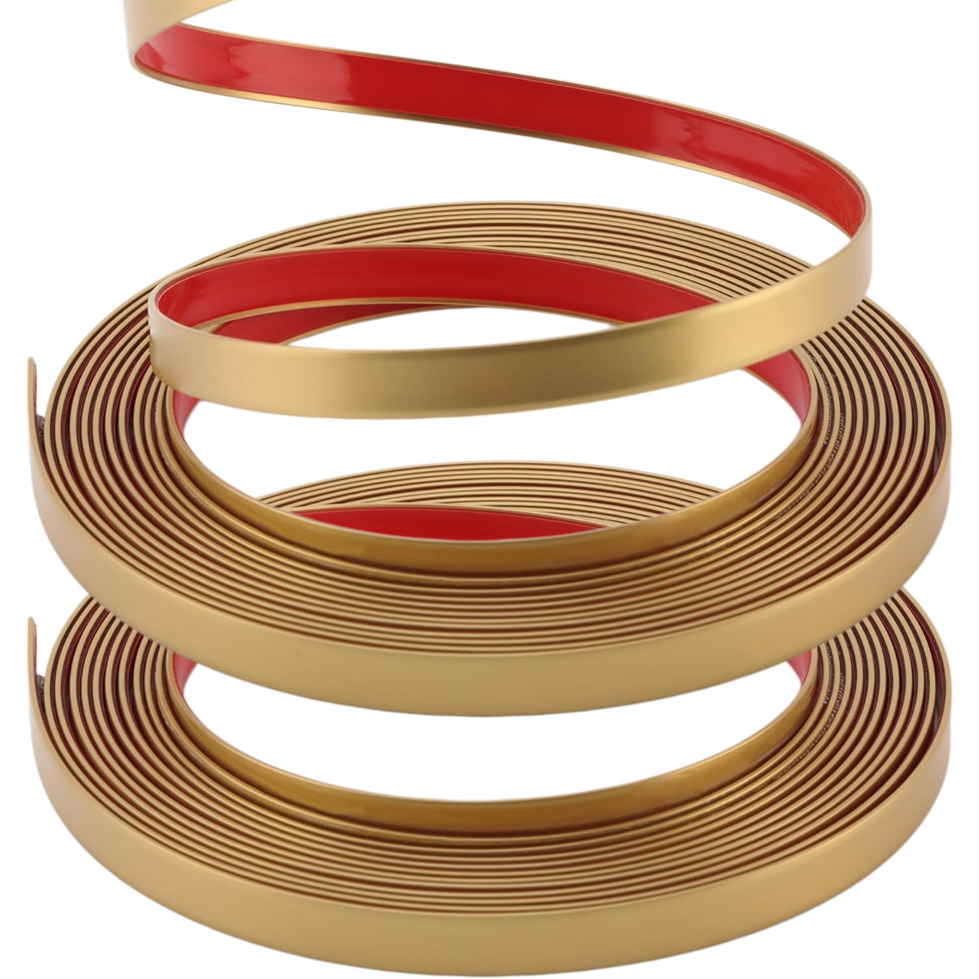 Bexikou 394"L x 0.39"W Mirror Frame Border,Flexible Gold Finish Wall ...