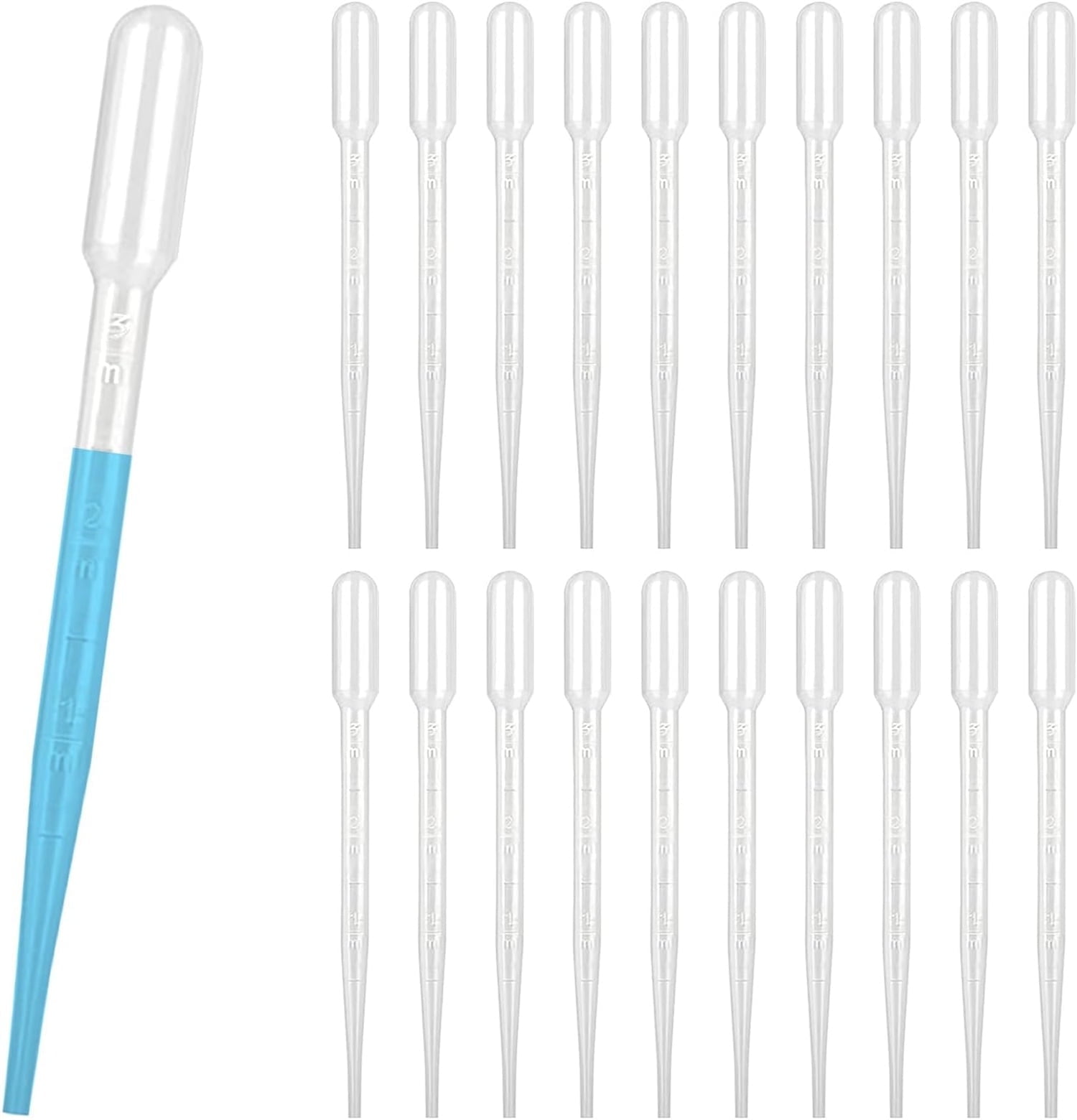 Bexikou 3ML Plastic Transfer Pipettes Eye Dropper, Disposable Essential ...