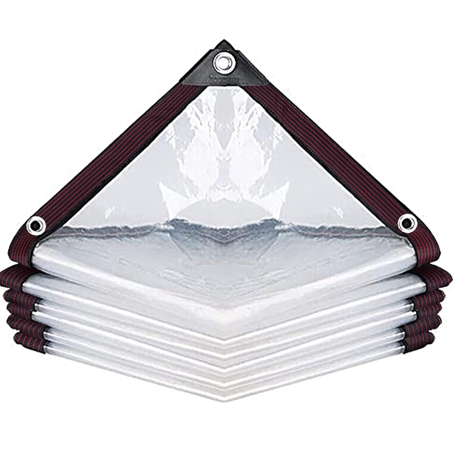 Bexikou 4.92×6.56 FT Clear Waterproof Tarps Outdoor, Poly Tarpaulin ...
