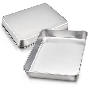 Shop Stainless Steel Rectangular Pans for Baking and Cooking