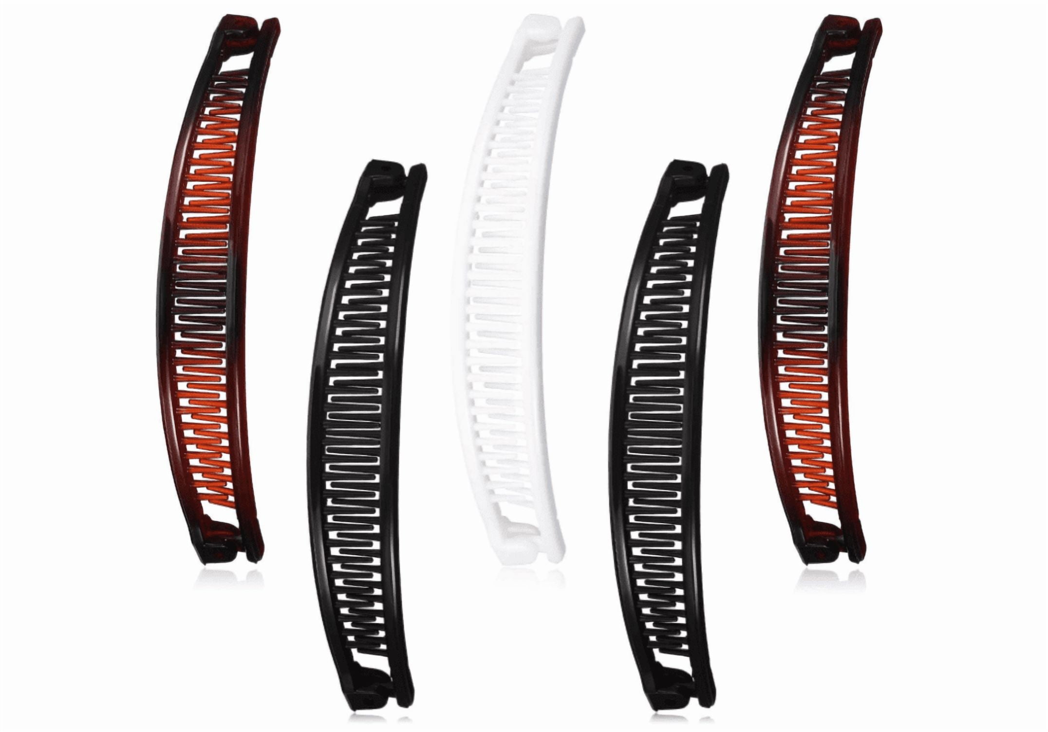 Bexikou Clincher Combs Adult Child Banana Clips, Brown, (5 Pieces ...