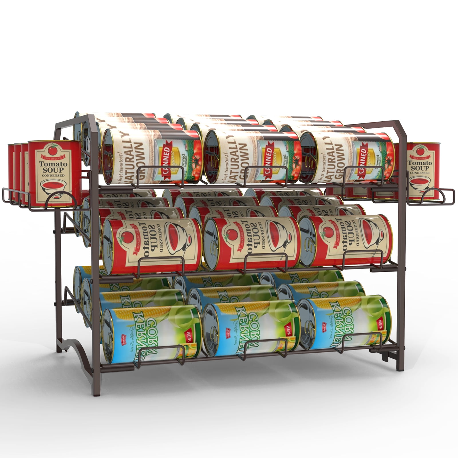 Bextsrack Stackable Can Organizer Rack, Space Saver Food Storage for ...