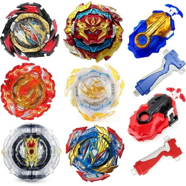Beyblade Burst Gyro Toy Set: 12 Spinning Tops, 3 Launchers, Combat Battling Game with Portable ...