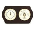 Bey-Berk Brass and Ash Wood Tide Clock/Barometer/Thermometer WS417 ...