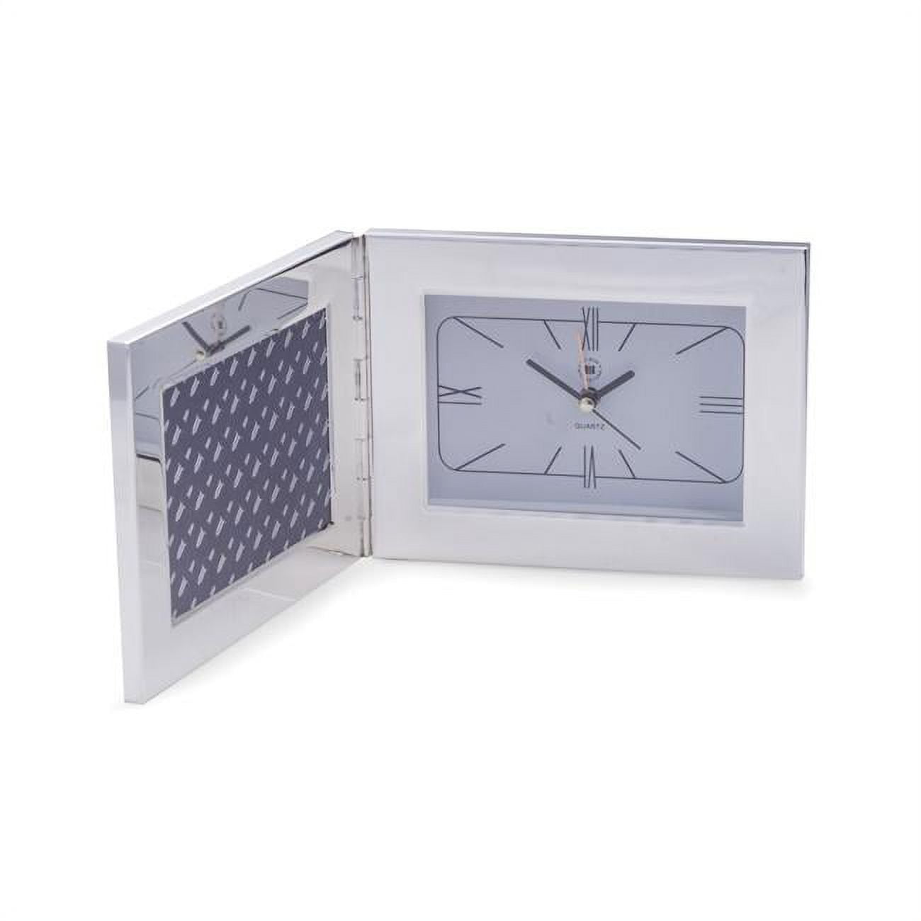 Silver-plated 3.5x5 Photo Frame Clock #Q-GM21346 - Walmart.com