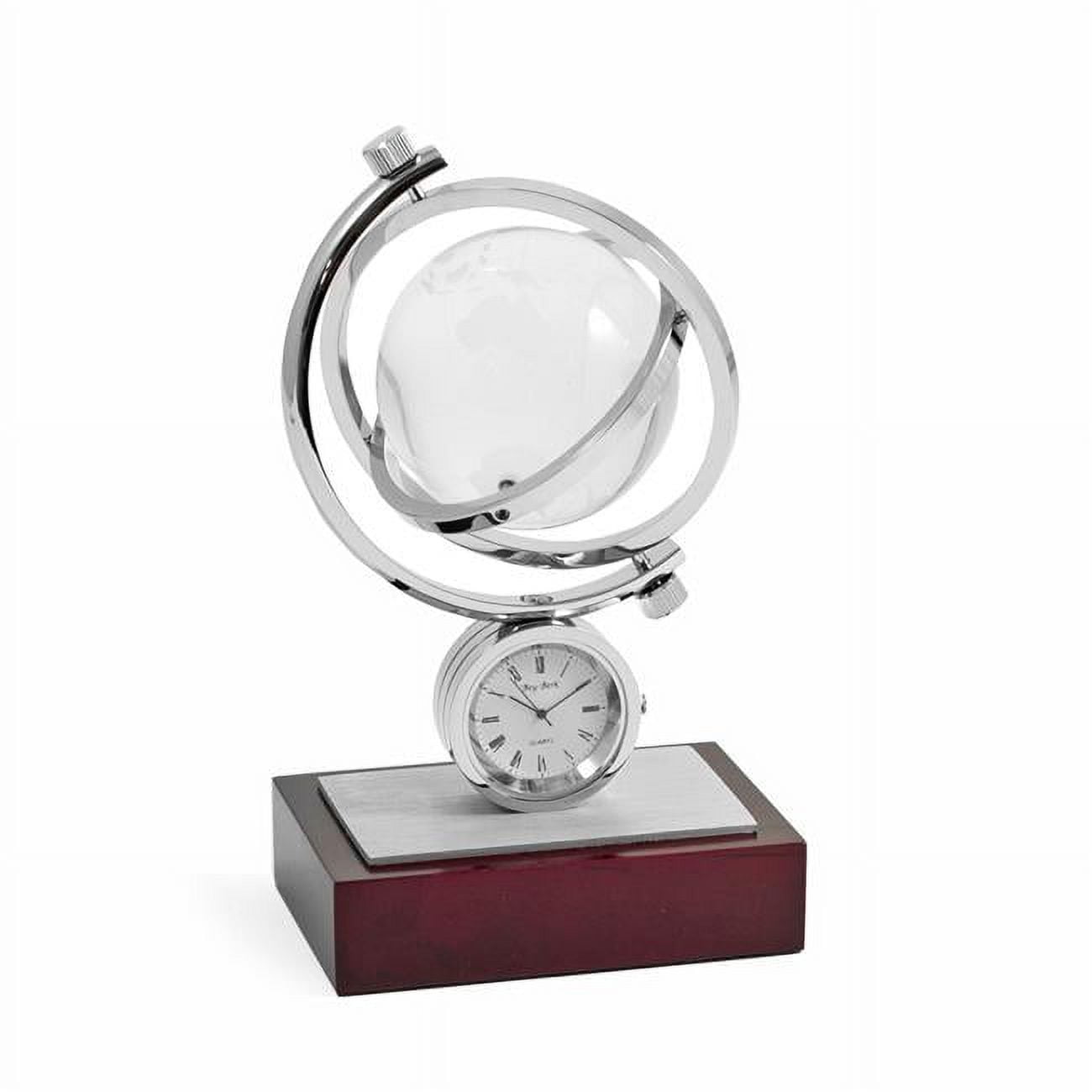 Bey-Berk International CM670 Austin Globe Gyro Quartz Clock with Chrome ...