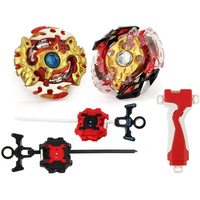 Bey Burst Evolution Blades, Battling Tops Starter Set with Launcher, 2 Sets in Case - Walmart.com