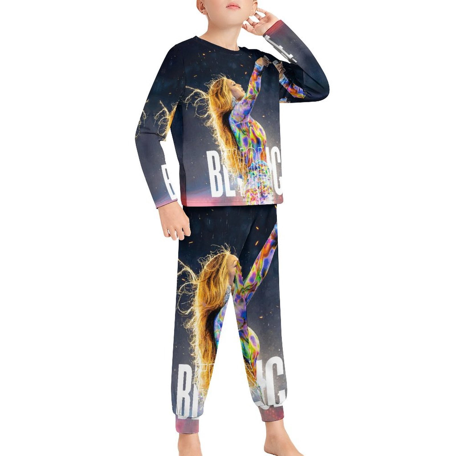 Bey0n-,c T Shirt Set Long Sleeve Tee Shirt Pants Set Cartoon Clothes ...