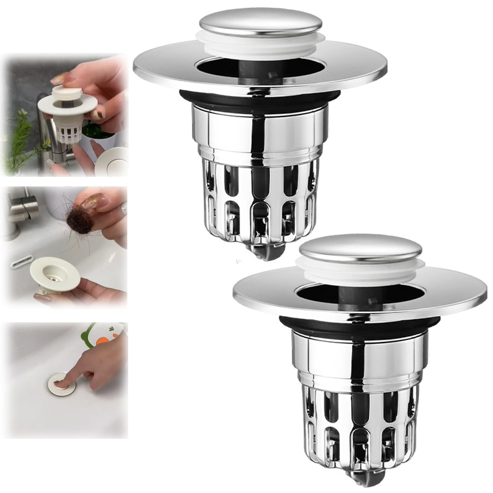 BeyXokBey Basin Filter Plastic Basin Filter Universal Bathroom Wash ...