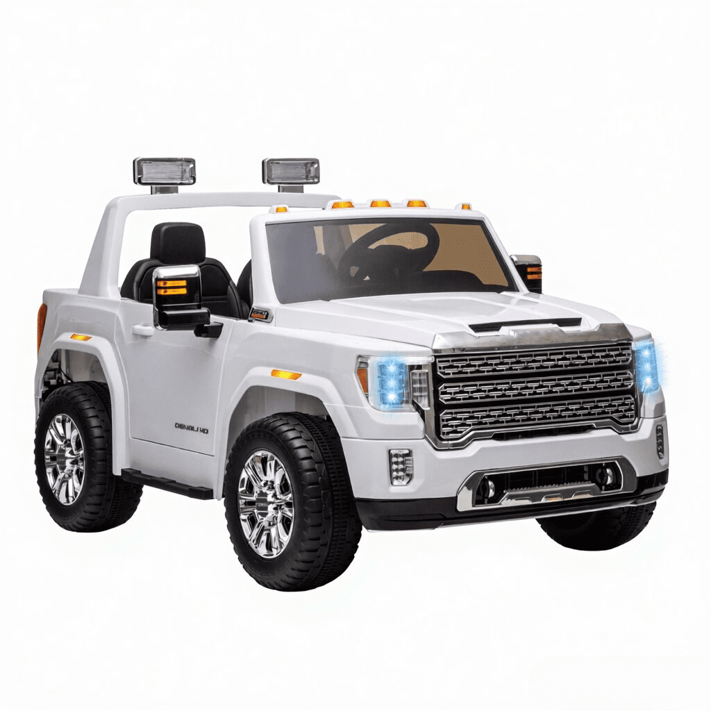 Beyamis 12V Kids GMC Sierra HD Battery-Powered Ride-On Toy - with ...