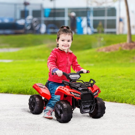 Beyamis 6V Kids Electric ATV Ride-On Toy - Battery-Powered Quad Four ...