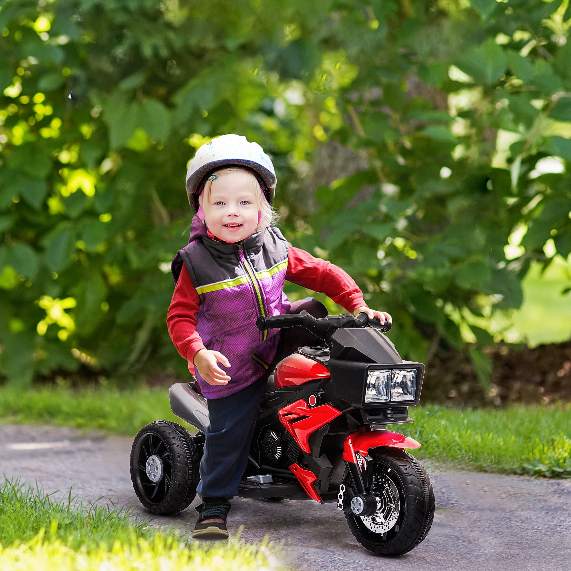 Beyamis 6V Toddler Electric Motorcycle Ride-On Toy - High-Traction ...