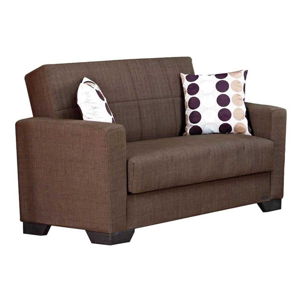 Beyan Signature Vermont 63" Fabric Convertible Sleeper Loveseat in ...