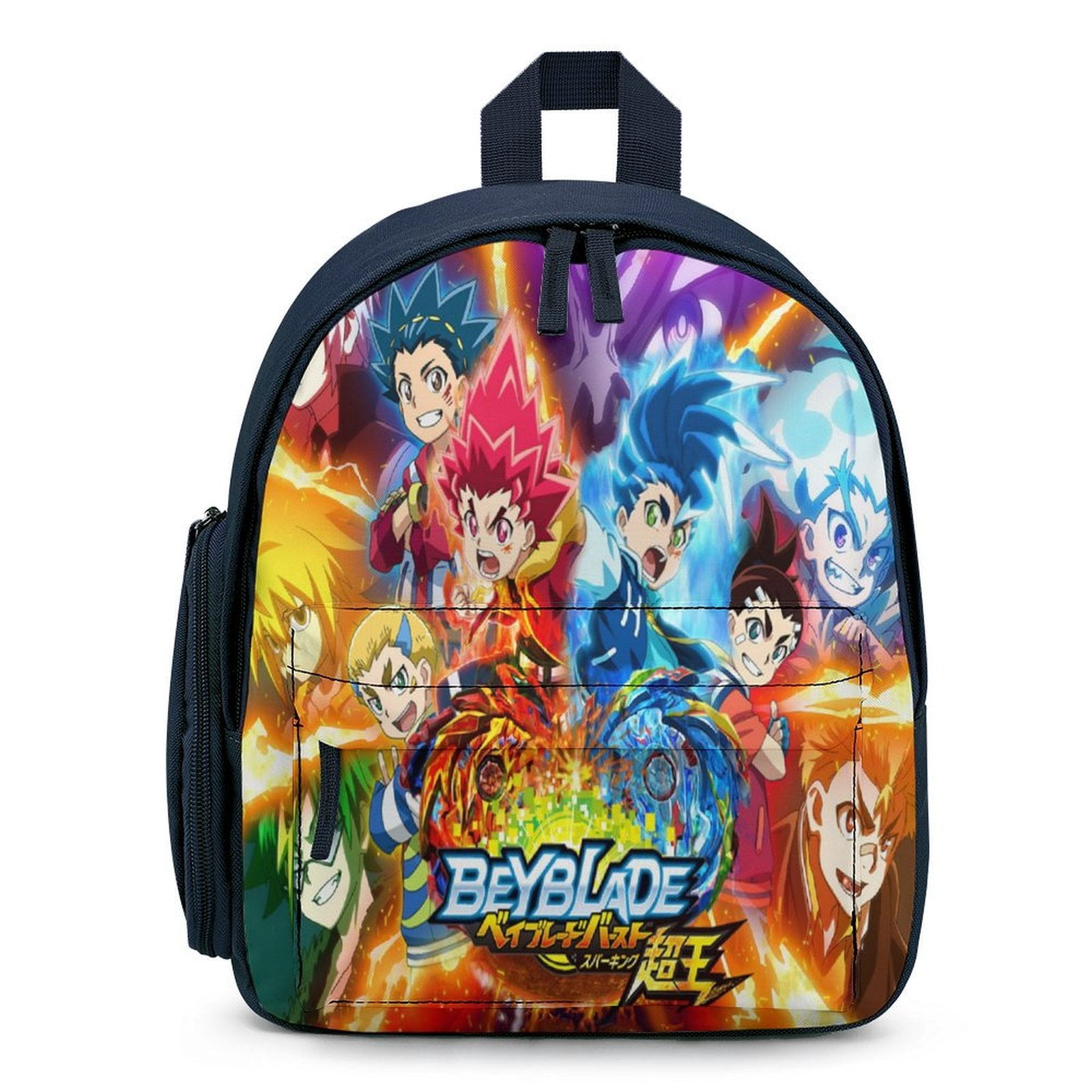 Beybl0de Anime Burs7 Backpack for Men Women Small Bookbag with Front ...