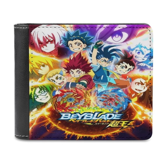 Beybl0de Anime Burs7 Wallet for Men Leather Purse Clutch Card Holders ...