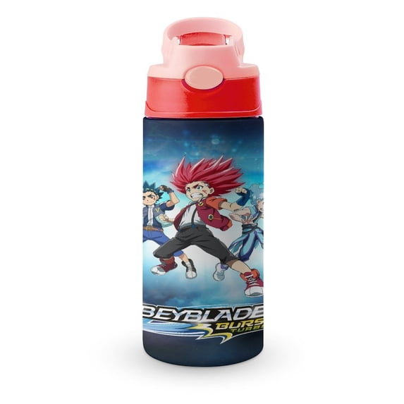 Beybl0de Anime Burs7 Water Bottle with Straw Lid Vacuum Insulated ...