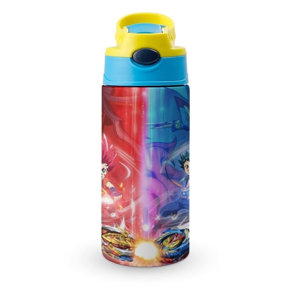 Beybl0de Anime Burs7 Water Bottle with Straw Lid Vacuum Insulated ...