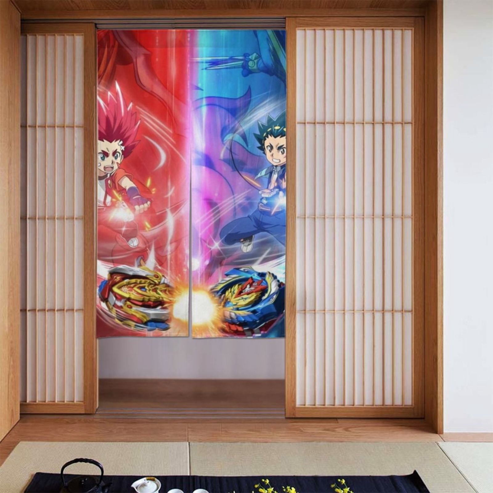 Beyblade Anime Door Curtains Curtains Blackout Curtains Cute Kids Room ...