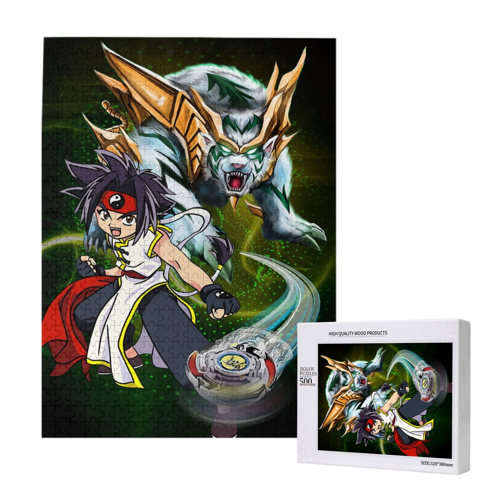 Beyblade Anime Puzzles Boys Girls Teens 300/500/1000 Piece Wooden ...