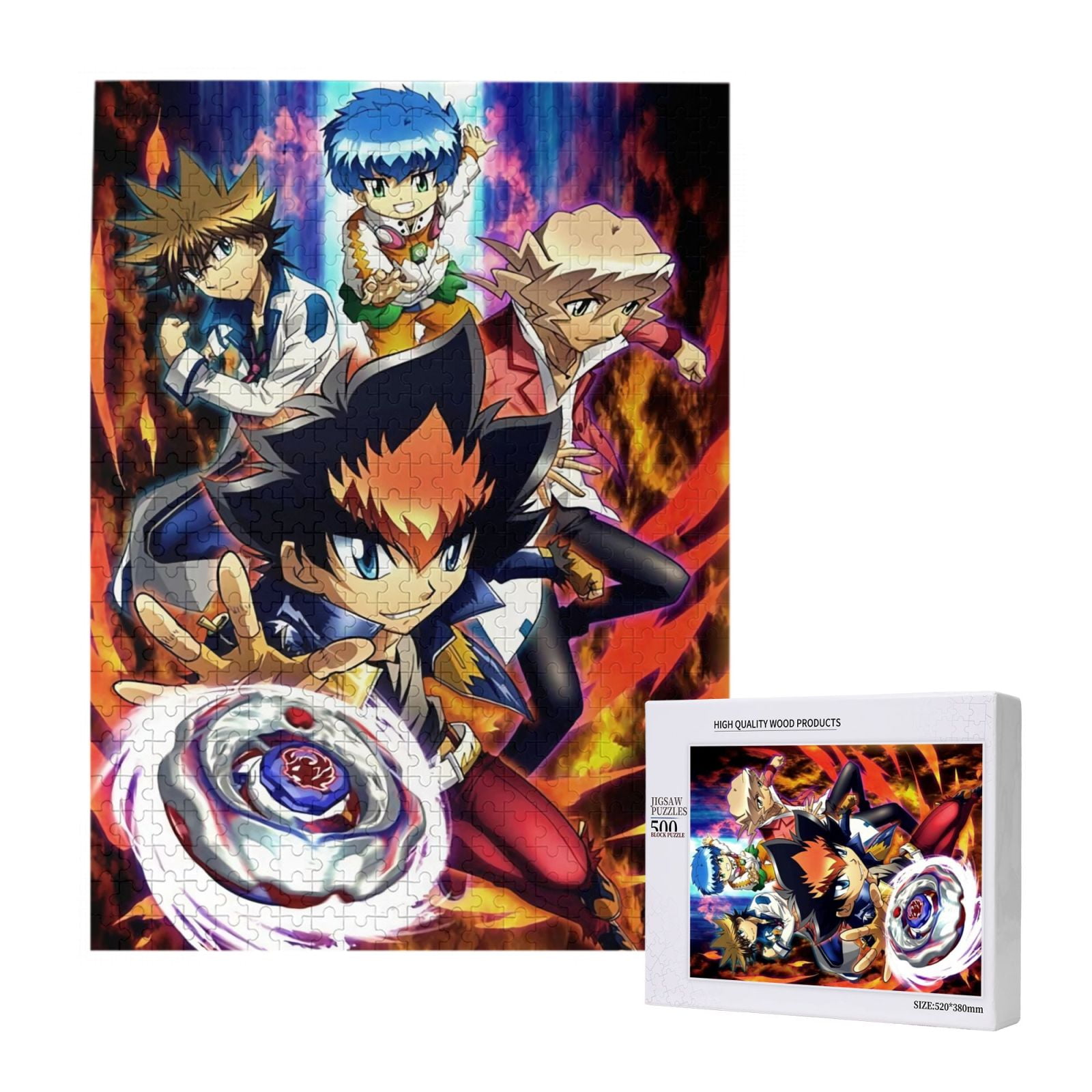Beyblade Anime Puzzles Boys Girls Teens 300/500/1000 Piece Wooden ...